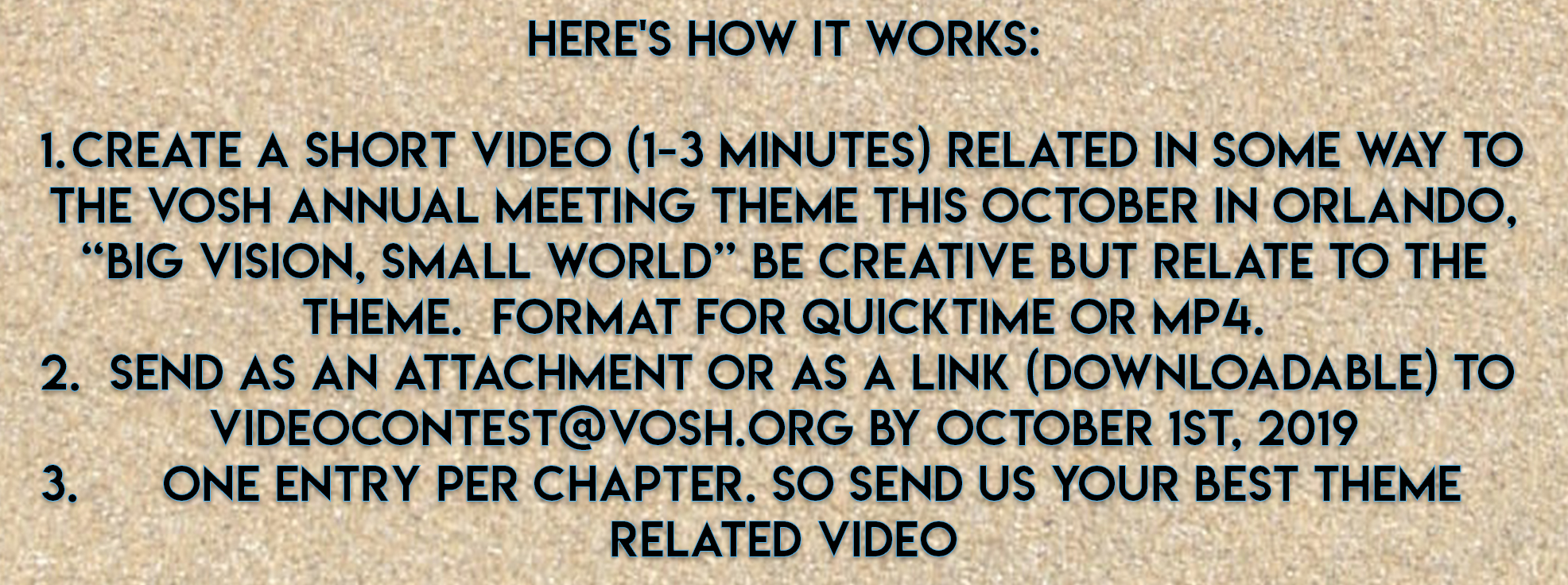 Submit Your Entry to the VOSH Student Video Contest! October 1 deadline ...